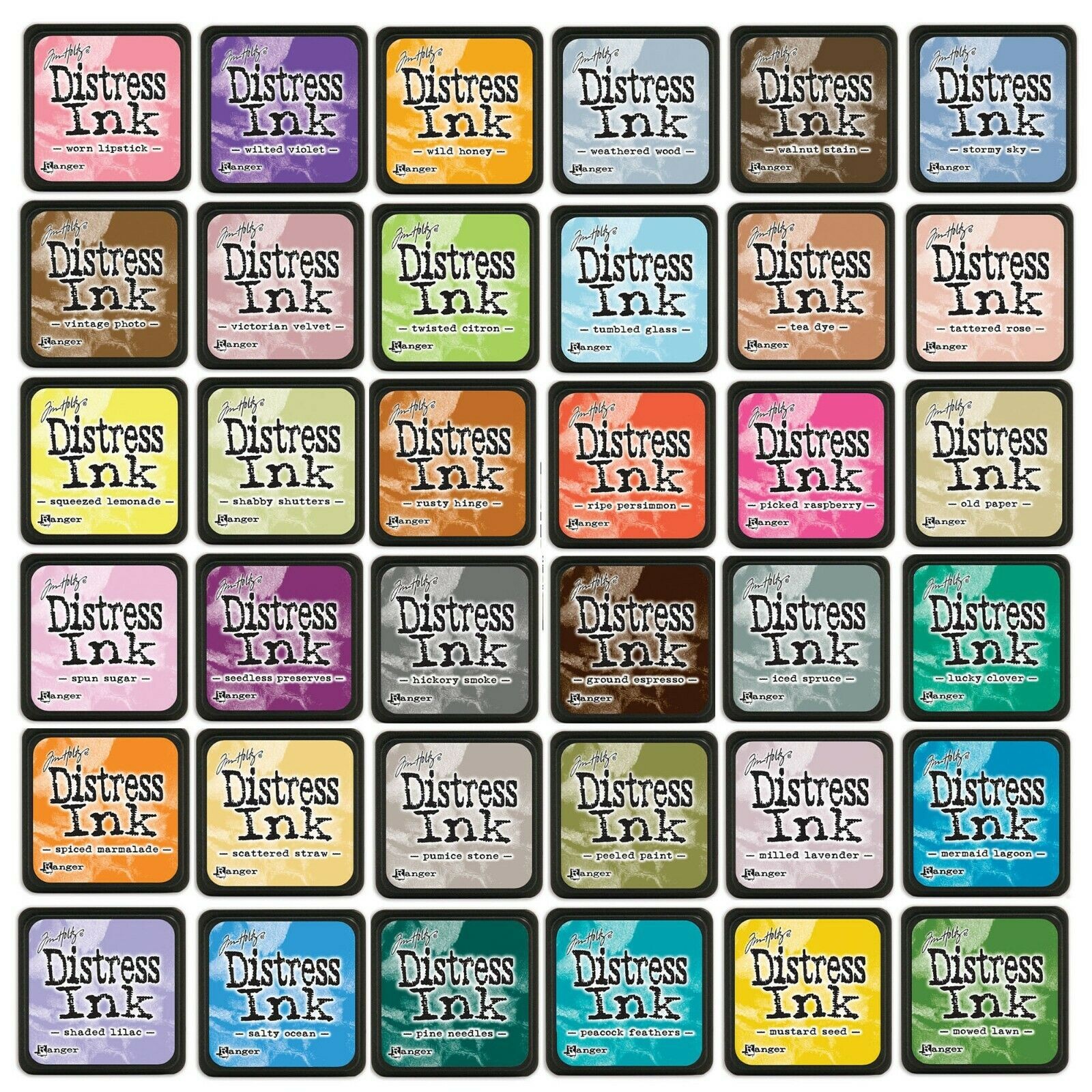 Distress ink mini 3 x 3 cm , Tim Holtz - hobbybien.dk