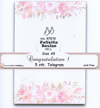Telegram kort Congratulations - hobbybien.dk
