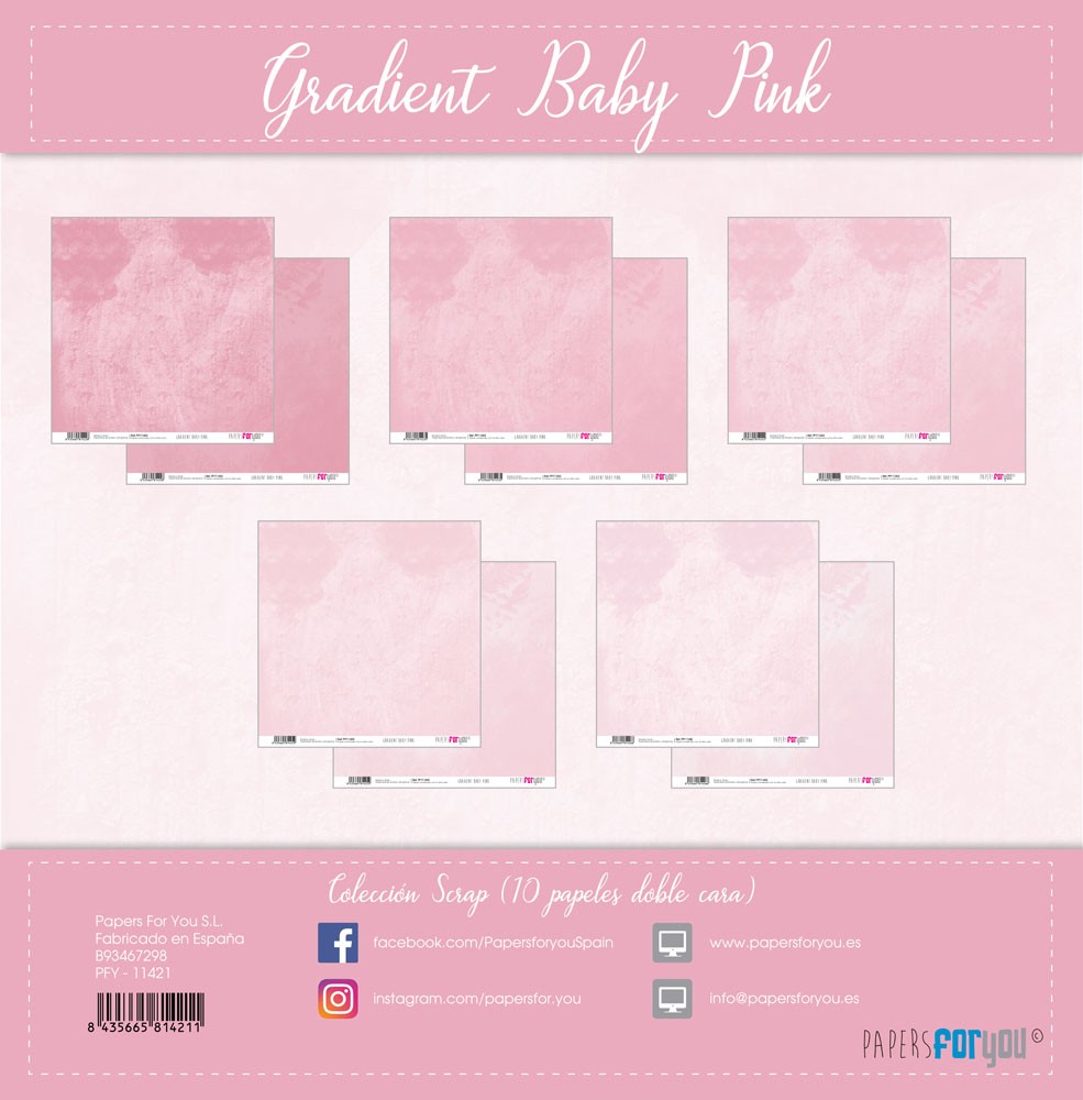 Gardient Baby Pink collection - hobbybien.dk